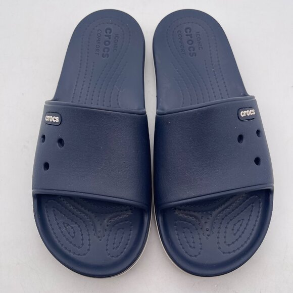 CROCS | Shoes | Crocs Unisex Crocband Iii Slide Navy Blue Us Mens 8 ...